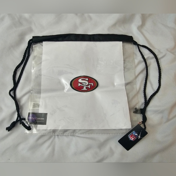 NFL | Bags | Nfl 49ers Clear Plastic Drawstring Tote Backpack | Poshmark